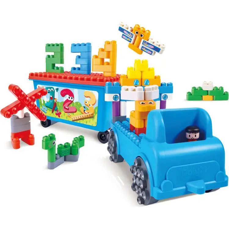 PolyM Count and Play Tow Truck - HapeToys