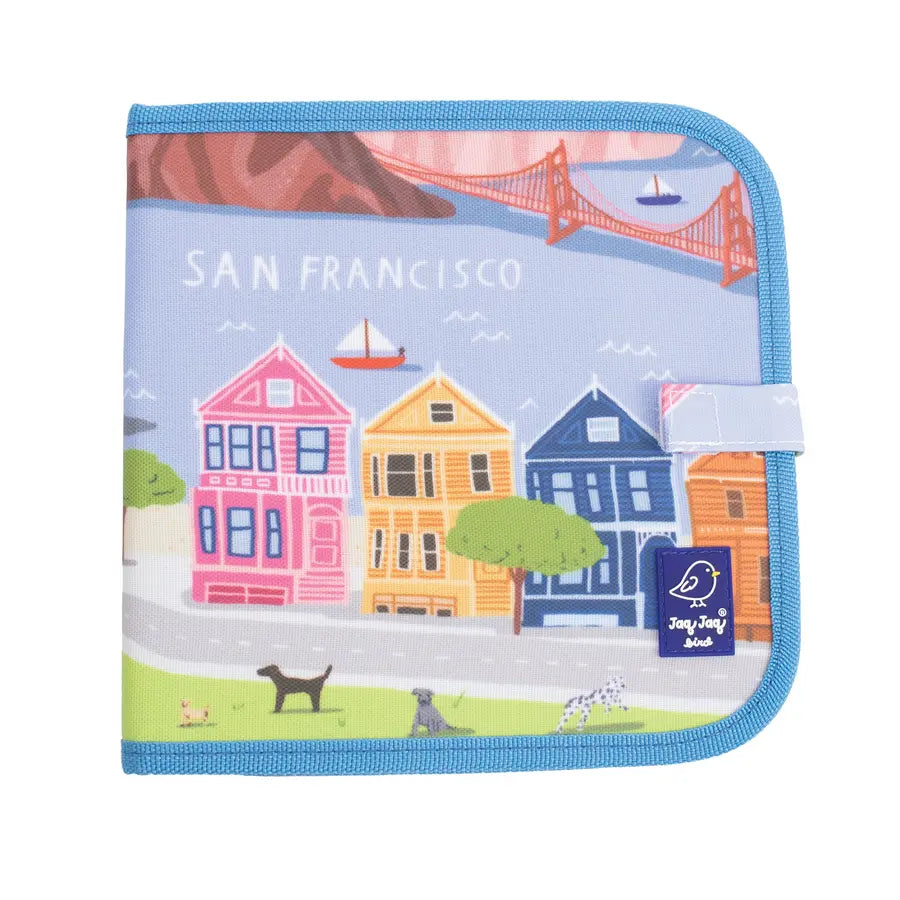 Jaq Jaq Bird Cities of Wonder erasable book San Francisco - HapeToys